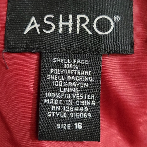 Ashro | Jackets & Coats | Ashro Red Jacket | Poshmark